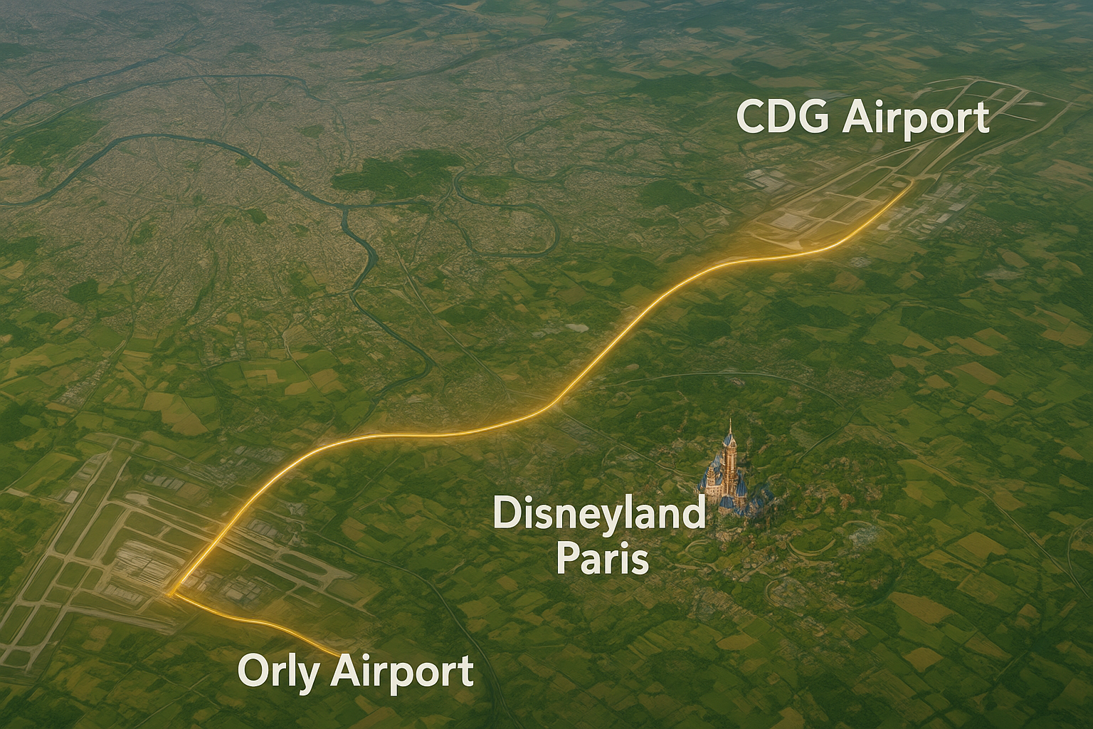 Orly to Disneyland Paris traslado privado aeropuerto de Orly a Disneyland